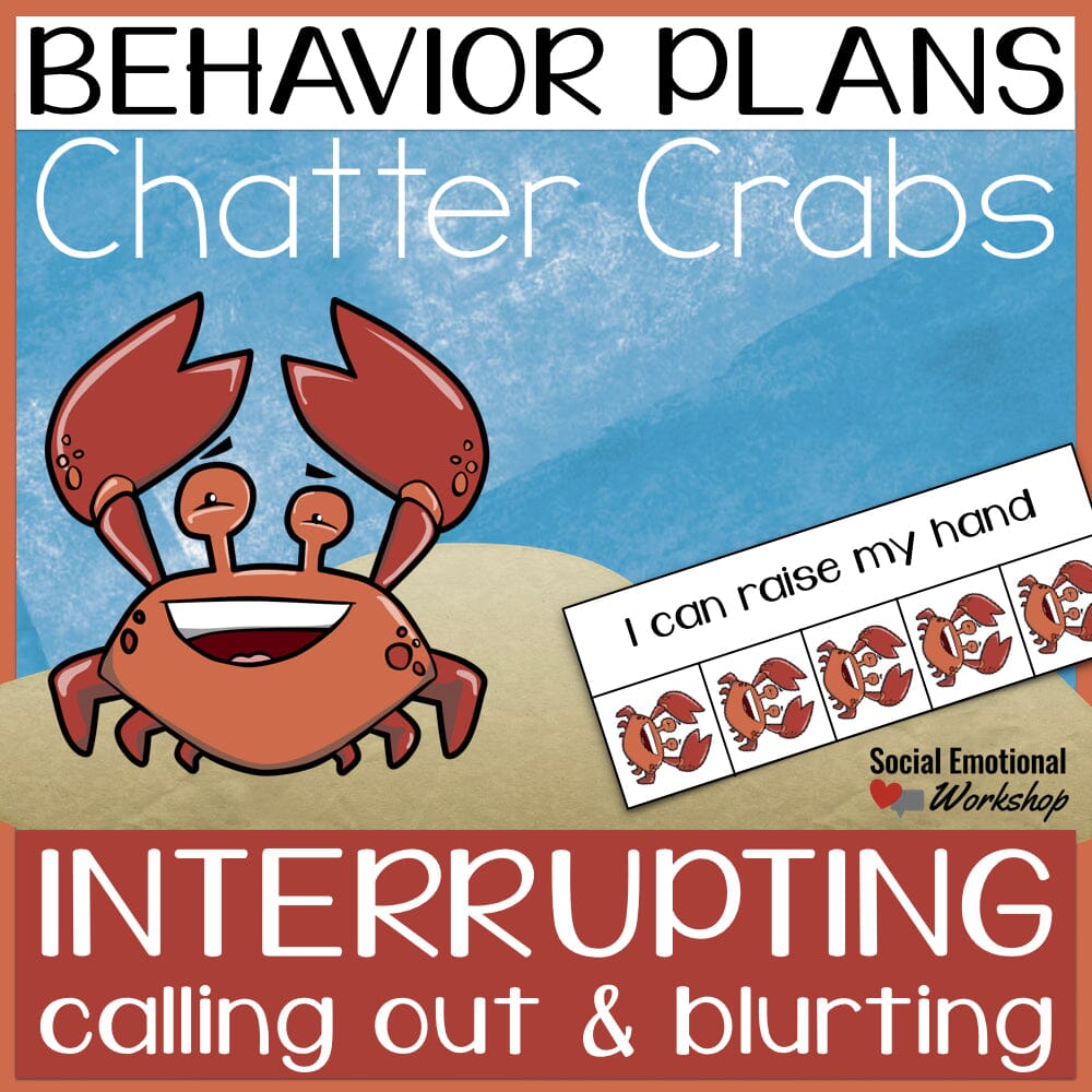 Impulse Control Behavior Chart for Calling Out & Interrupting – Social ...