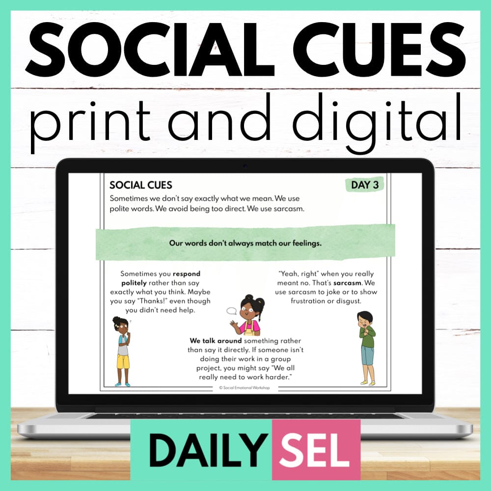 Social Cues - SEL Worksheets – Social Emotional Workshop
