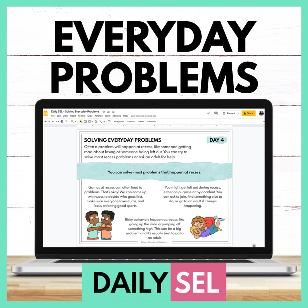 Solving Everyday Problems Social Emotional Learning Activities - SEL W ...