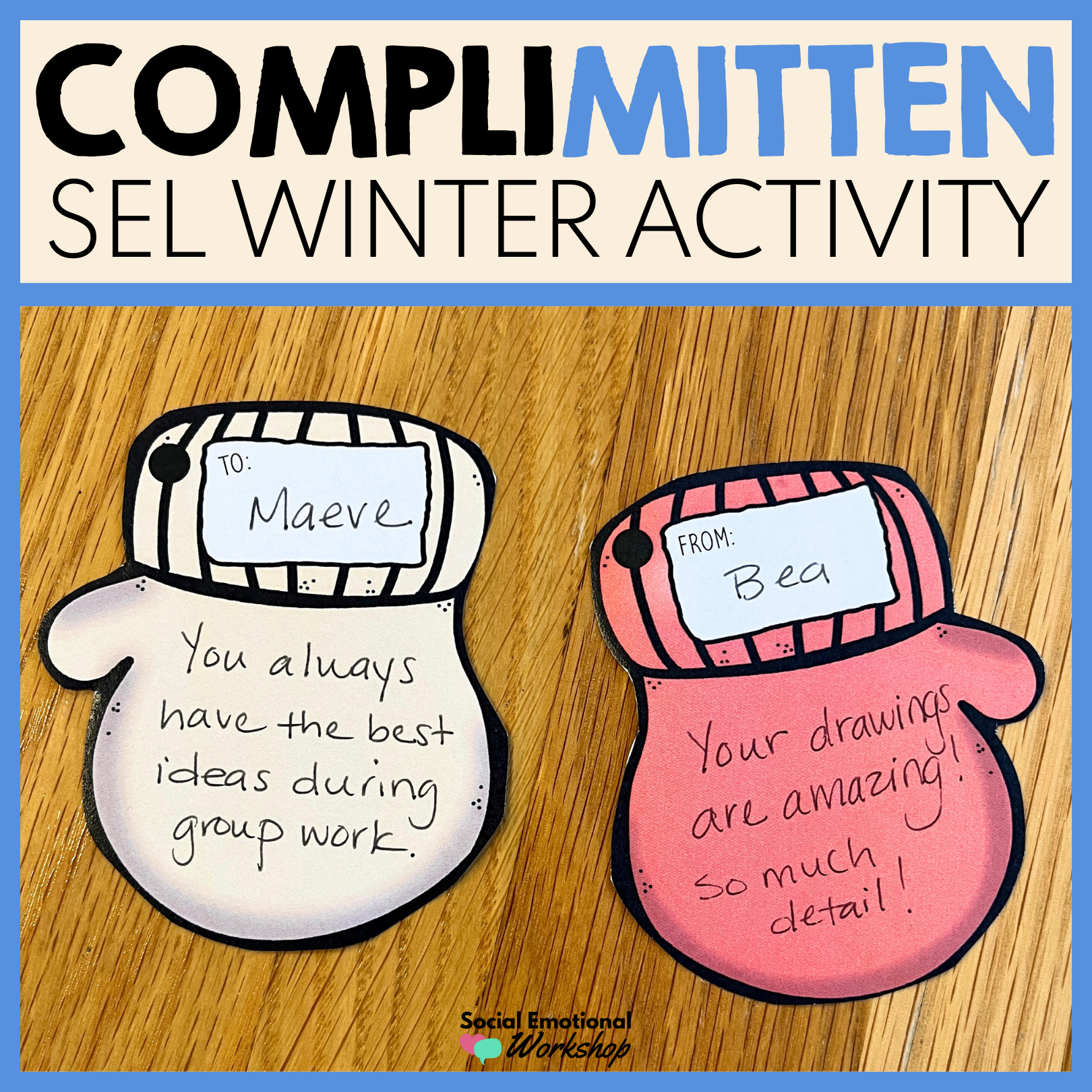 Compliments SEL Winter Activity | Winter Bulletin Board Door Display ...