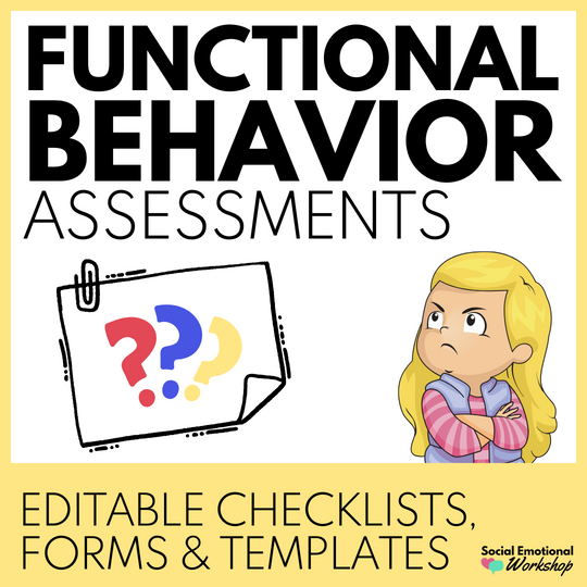 Editable Behavior Data Forms for Functional Behavior Assessments (FBA ...