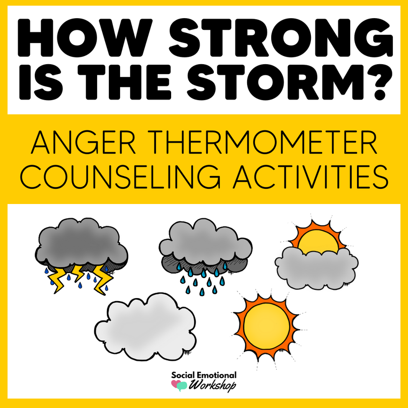 Anger Management Activities - Anger Thermometer, Scenarios, and Sessio ...