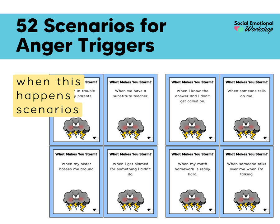 Anger Management Counseling Game - Anger Triggers & Self Awareness ...