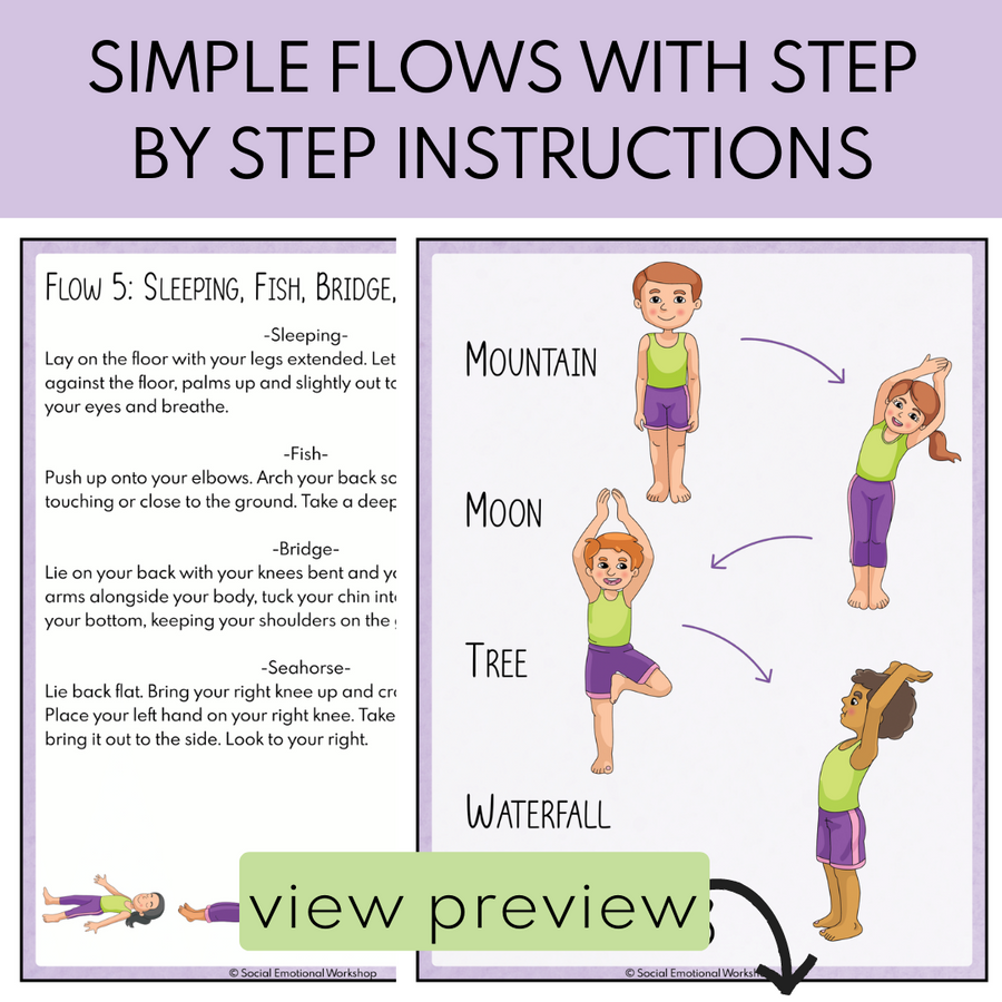 Printable Yoga Cards and Posters: Yoga Poses with Simple Sequences ...