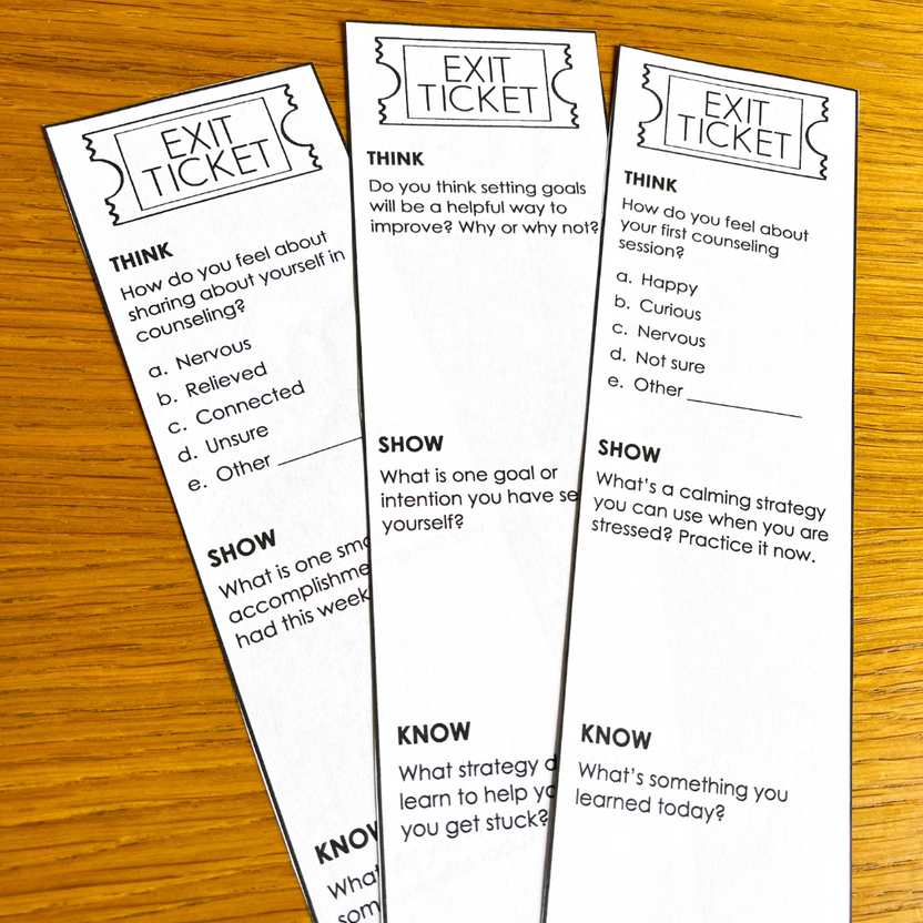 Counseling Check-In Sheets and Activities for Individual and Group Cou ...