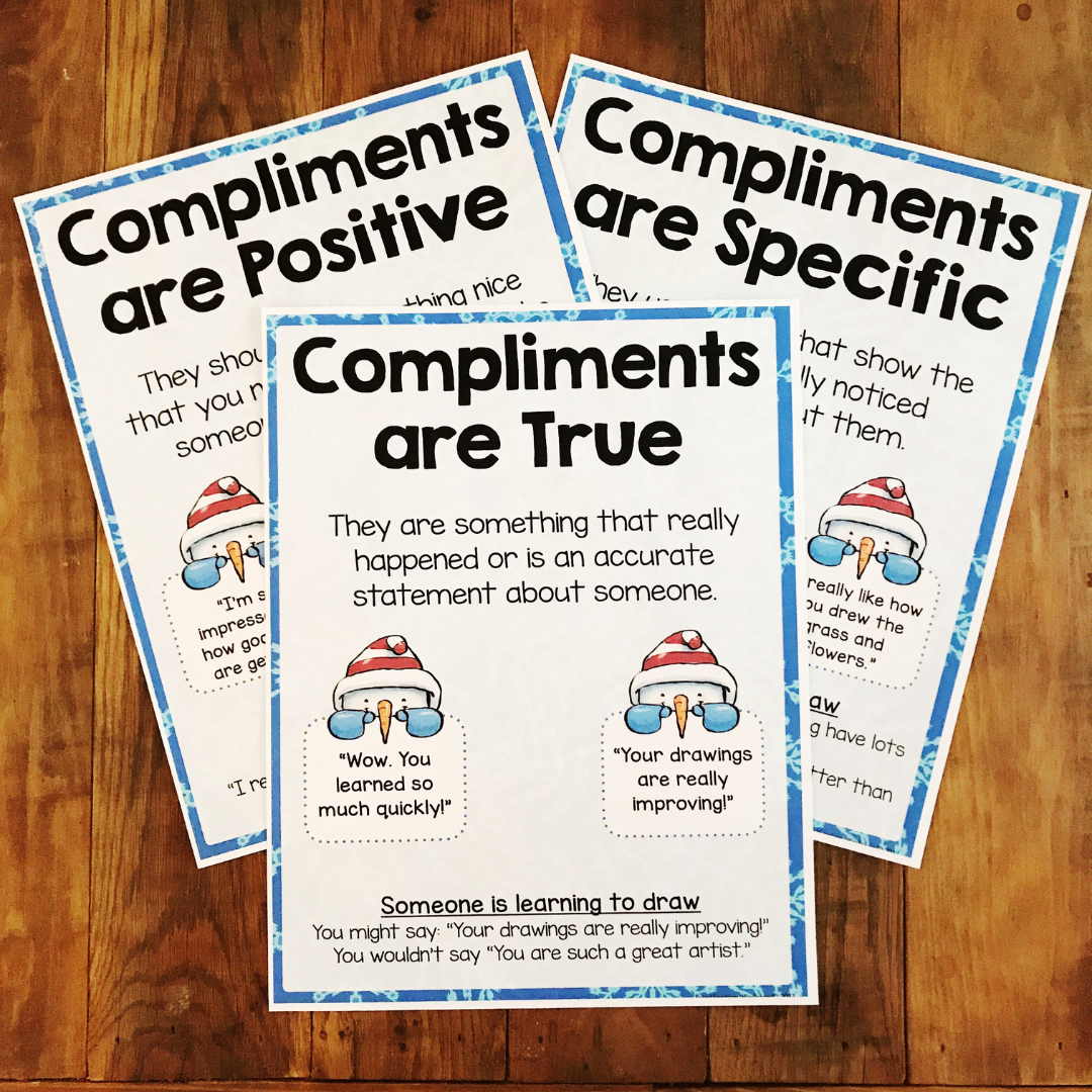 Compliments SEL Winter Activity | Winter Bulletin Board Door Display ...