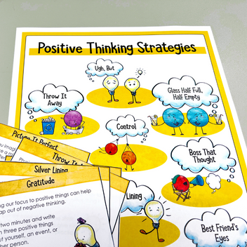 Positive Self Talk Craft & Activity | Spring Counseling Positive Think ...