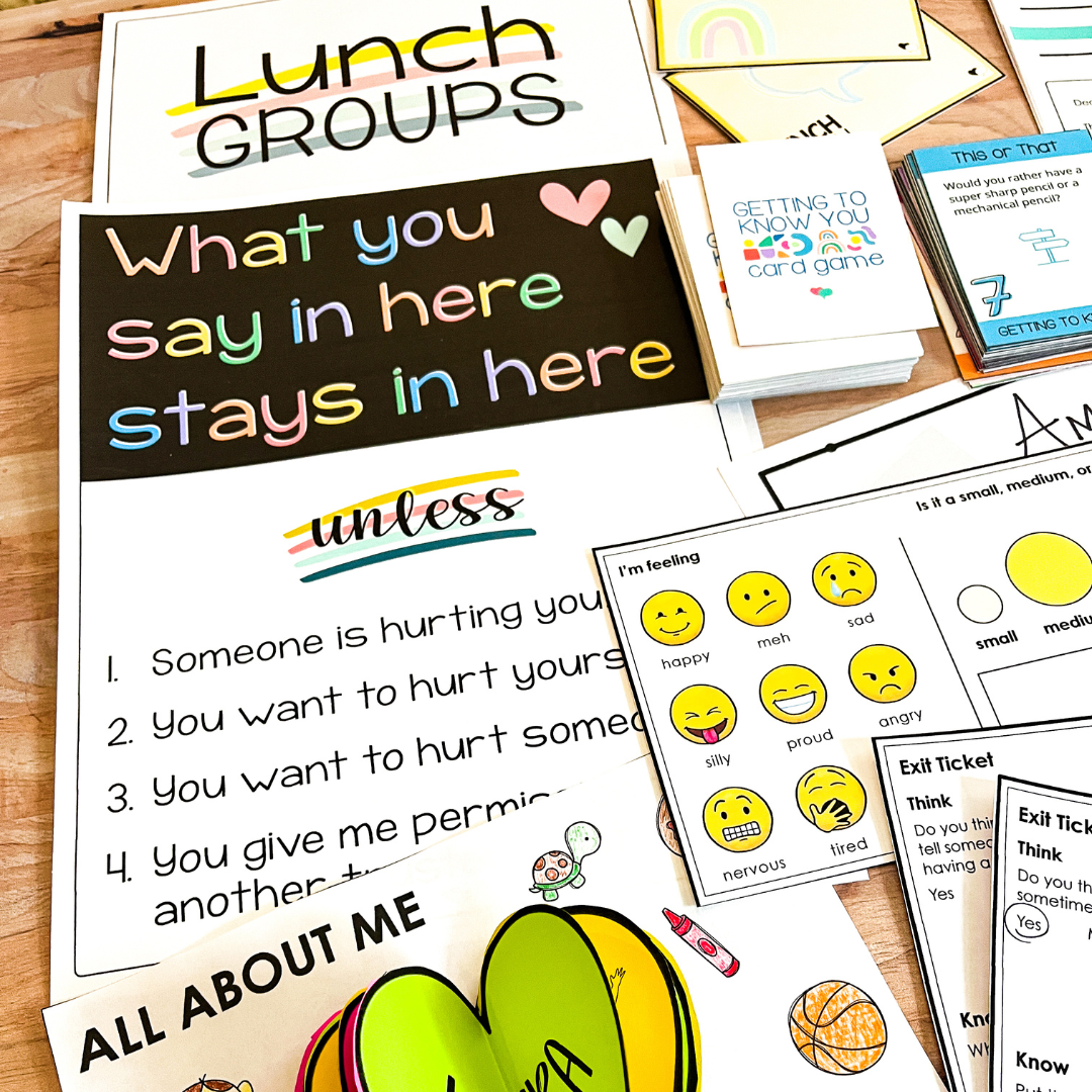 Lunch Bunch Bundle: Conversation Game, All About Me & Low Prep Activit ...