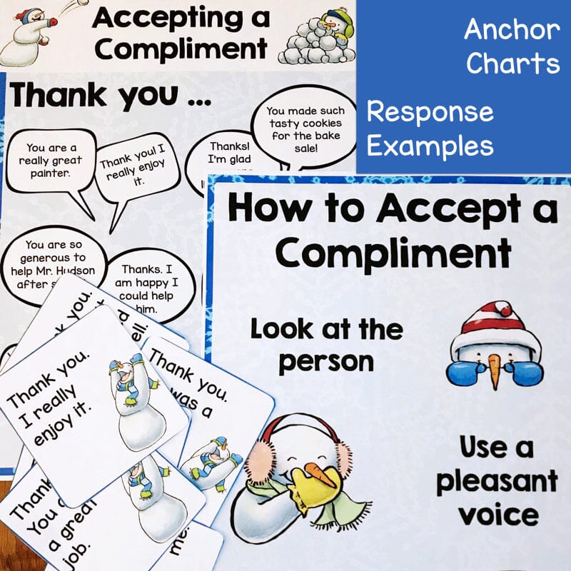 Accepting Compliments - Social Skills Lesson and Activities – Social ...