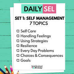 Self Care Social Emotional Learning Activities - SEL Worksheets ...