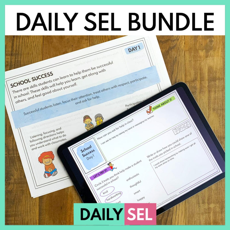 Quick SEL Worksheets - 35 Topics - SEL Activities for Counseling and C ...
