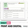 Daily Social Emotional Learning Activities - Set 3 - SEL Worksheets ...