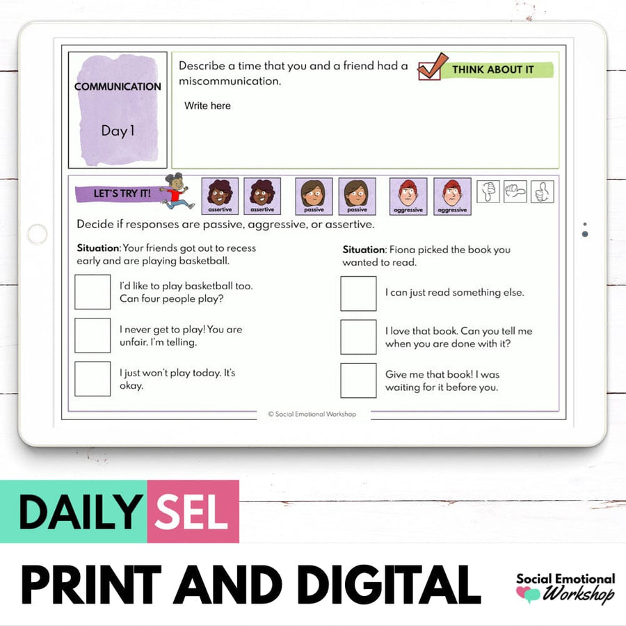 Daily Social Emotional Learning Activities - Set 4 - Relationship Skil ...