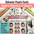 Editable Behavior Punch Cards for Classroom Management – Social ...