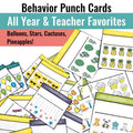 Editable Behavior Punch Cards for Classroom Management – Social ...