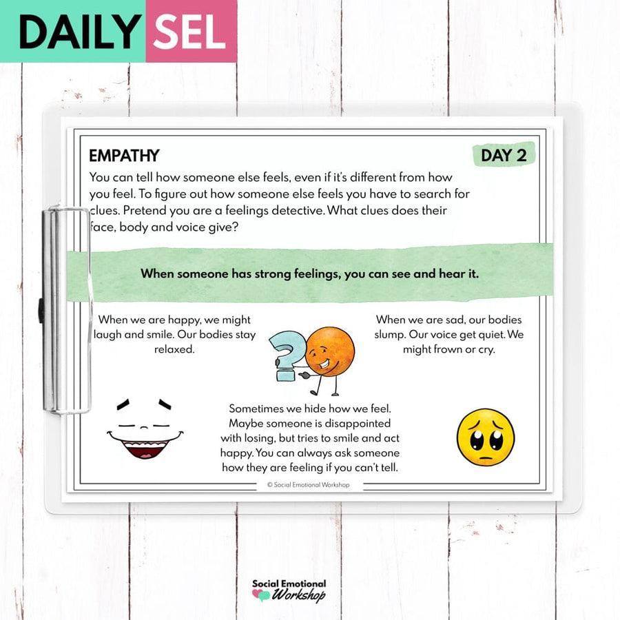 Empathy and Compassion - Social Emotional Learning Activities - SEL Wo ...