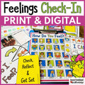 Feelings Check-In Activities & Feelings Chart for Counseling and SEL ...