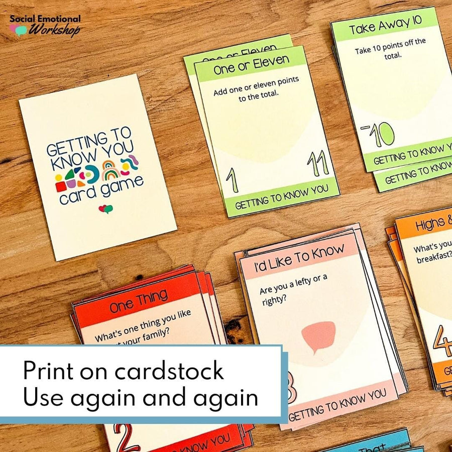 Getting To Know You SEL Game for Small Groups – Social Emotional Workshop