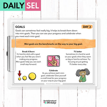 Daily SEL Activities for Self Management - Set 2 - SEL Worksheets ...