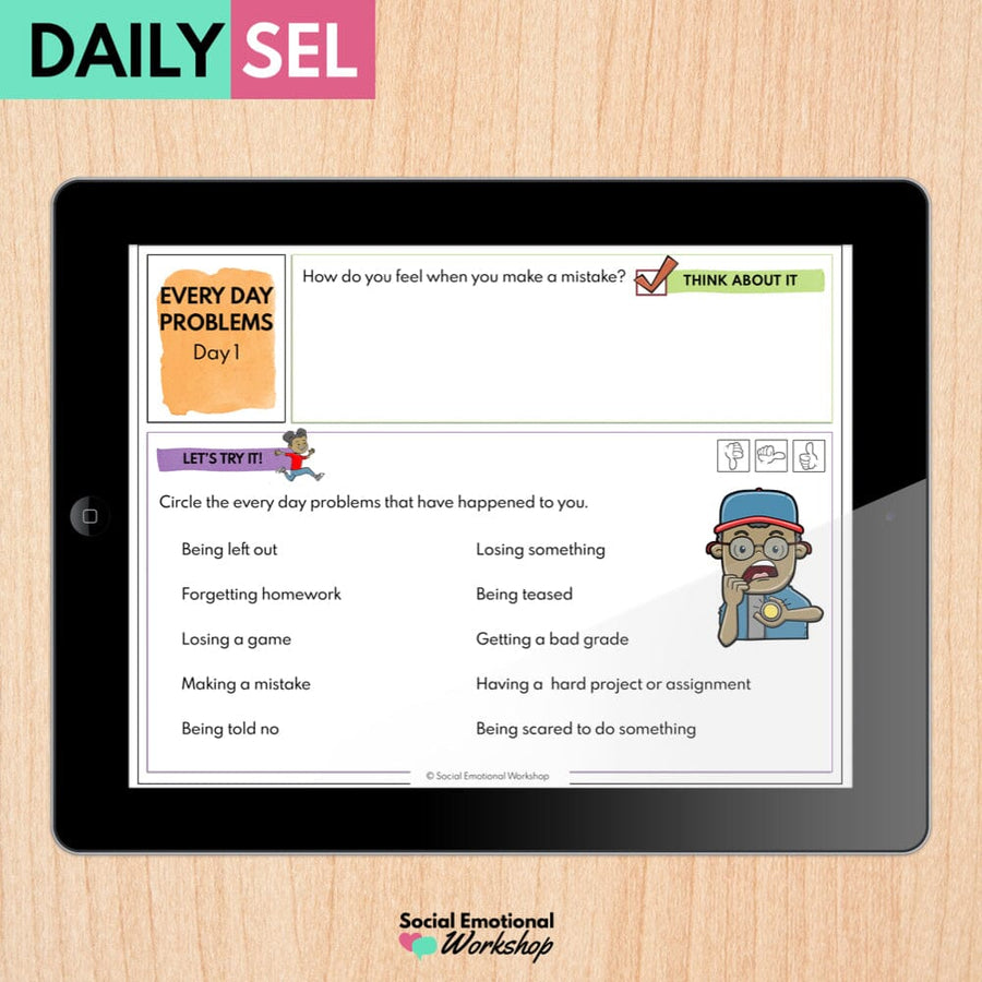 Handling Everyday Problems - SEL Worksheets – Social Emotional Workshop