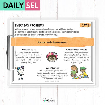 Daily SEL Activities for Self Management - Set 2 - SEL Worksheets ...