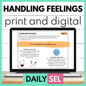 Daily SEL Activities for Self Management - Set 2 - SEL Worksheets ...