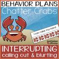 Impulse Control Behavior Chart for Calling Out & Interrupting – Social ...