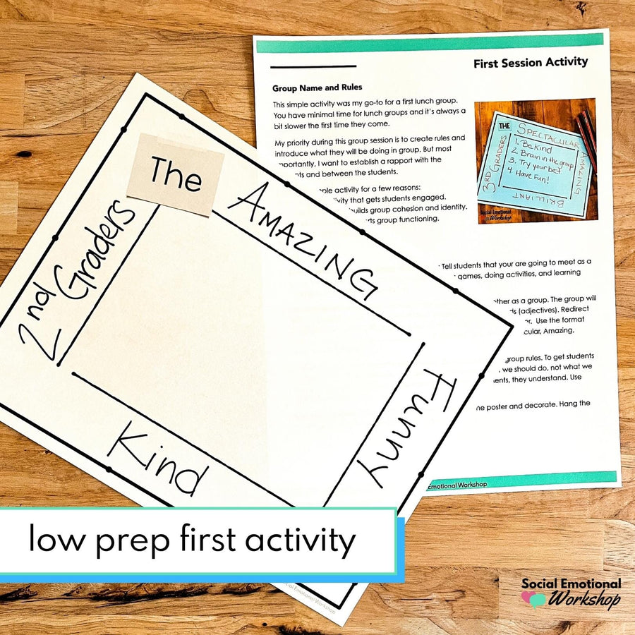 Lunch Bunch Small Group Counseling Forms, Activities, Permission, and ...