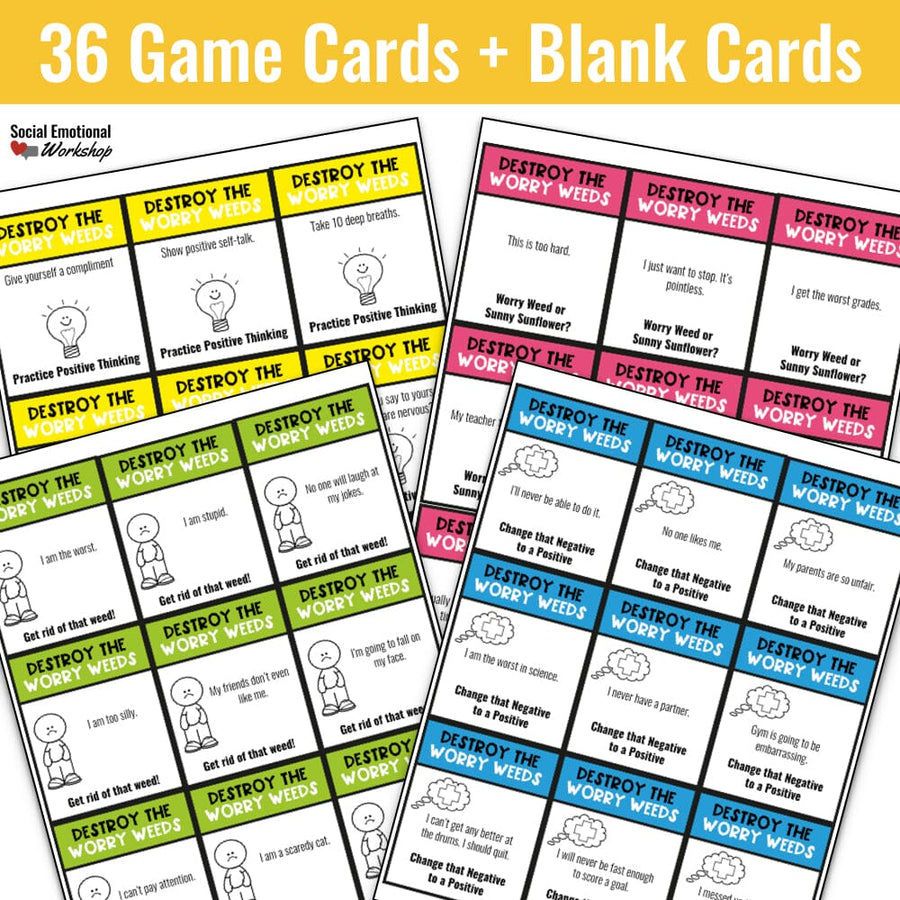 Positive Thinking Game for Small Group School Counseling – Social ...