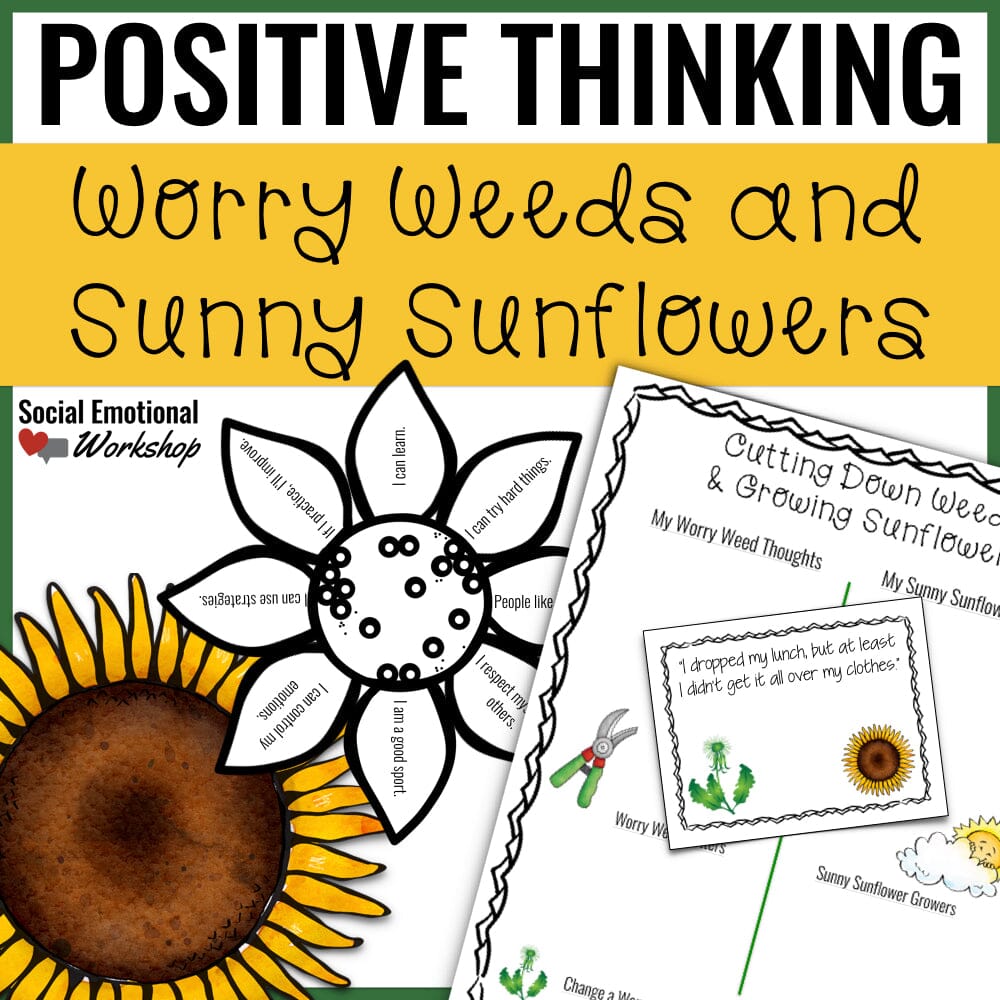 Positive Thinking Lesson, Game, and Activity Bundle – Social Emotional ...