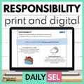 Responsibility Social Emotional Learning Activities - SEL Worksheets ...
