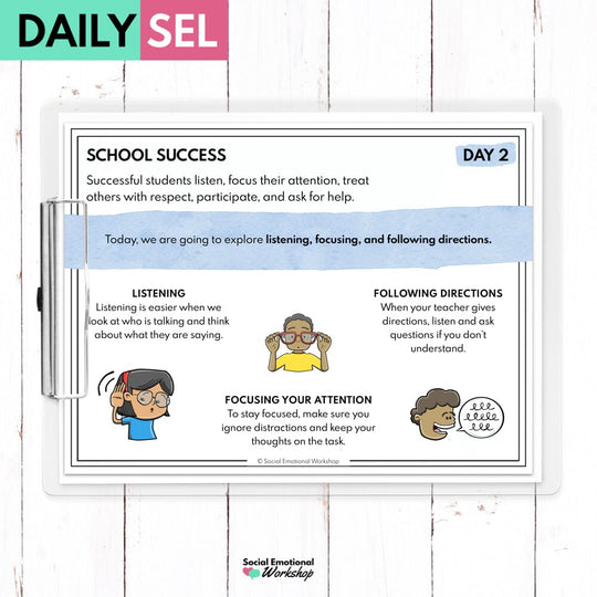 Daily SEL Activities for Self Awareness - Set 1 - SEL Worksheets ...