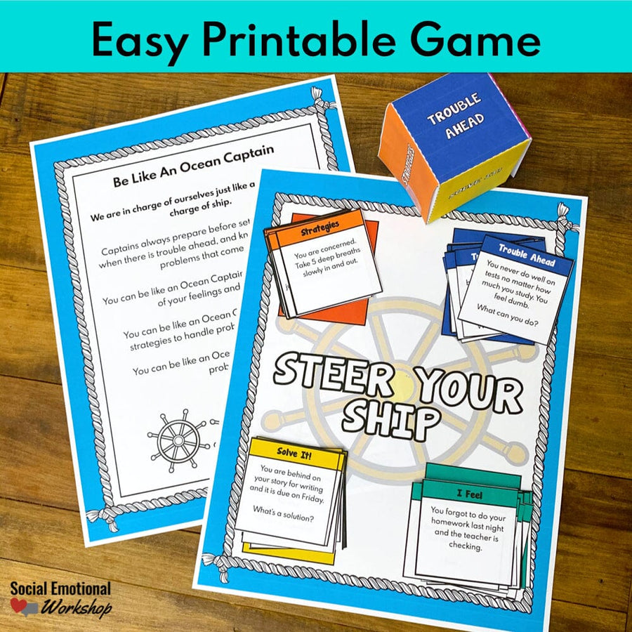 Small Group Game for Self Regulation: Feelings, Coping Skills, Problem ...