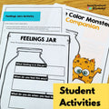 The Color Monster SEL Read Aloud Book Companion and Activities – Social ...