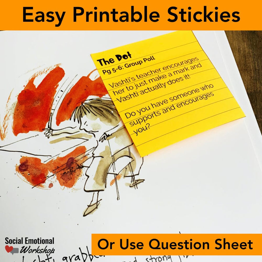 The Dot by Peter Reynolds Activities for Social Emotional Learning Rea ...